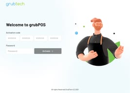 Log in to GrubPOS